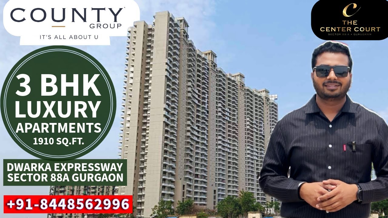 3BHK in Gurgaon | The Center Court Sector 88A by County Group Tour is ...