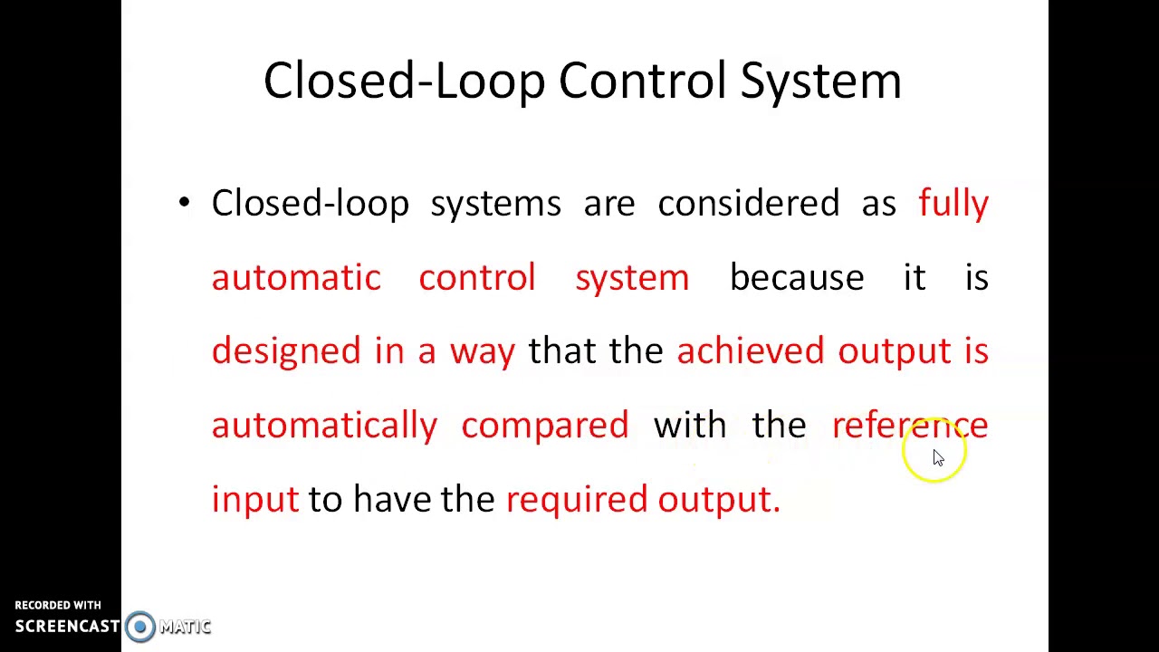 Closed Loop Control System By Profsachin Sambhaji Patil Youtube