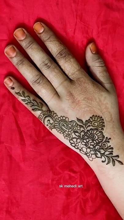 back hand mehedi art ||SK Mehedi Art ||#mehedi #shorts #viral #simple - YouTube