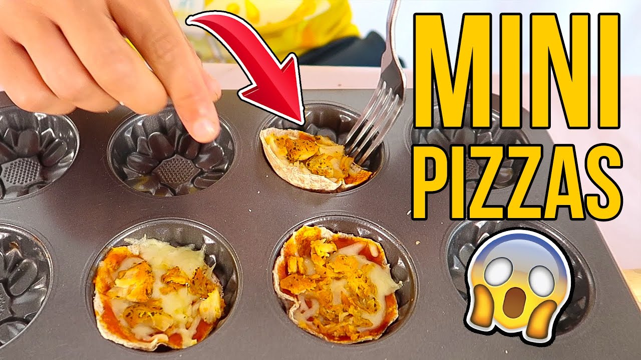 RECETA DE MINI PIZZAS CASERAS - YouTube