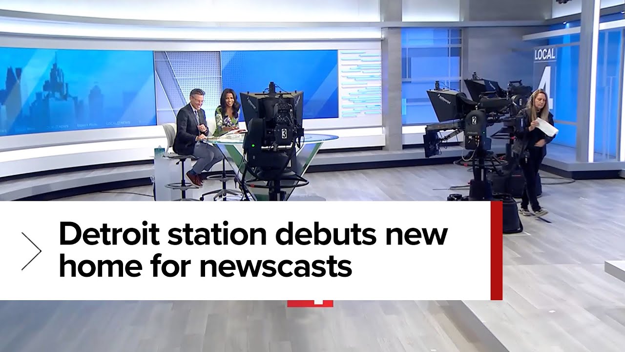 WDIV Local 4 Detroit debuts BRAND NEW set: Supercut - YouTube