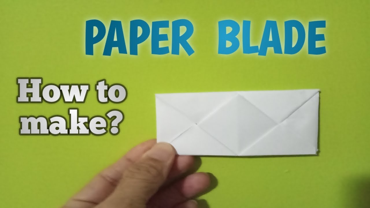 How to make paper Blade/Paper Blade tutorial. - YouTube