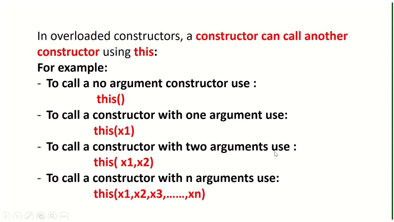 Chapter 8 Overloaded Constructors Youtube