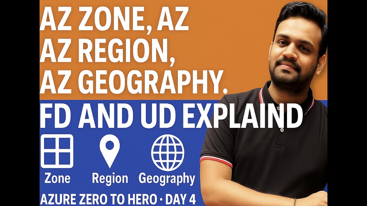 Azure Regions, Zones, Geography, FD & UD Explained in Hindi | Azure ...
