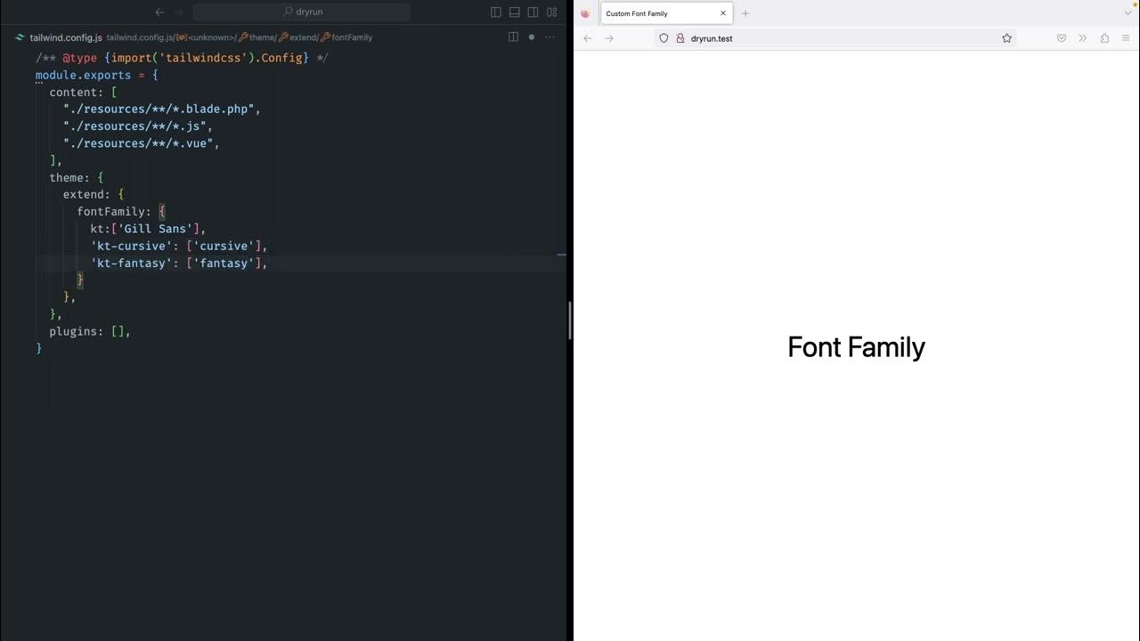 How to add custom fonts in Tailwind CSS - YouTube