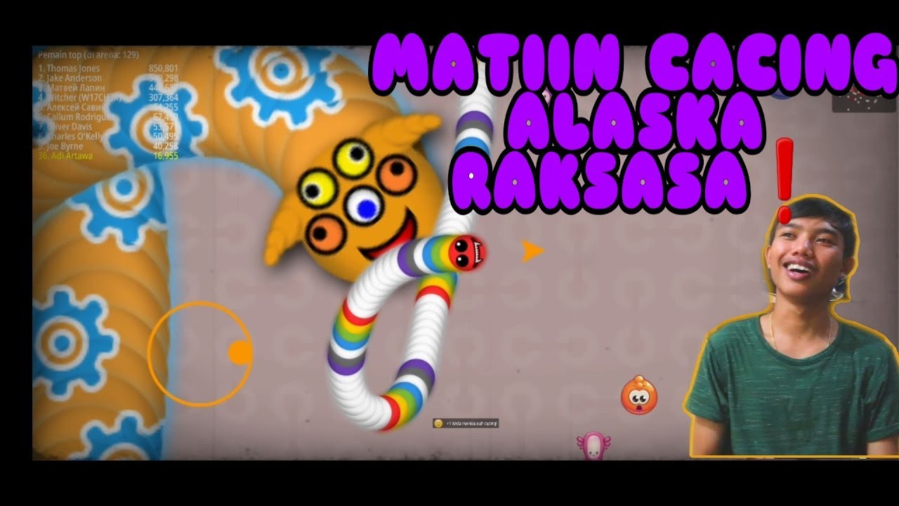JEBAK CACING BESAR ALASKA LANGSUNG 10 BESAR DUNIA!- GAME WORM ZONE ...
