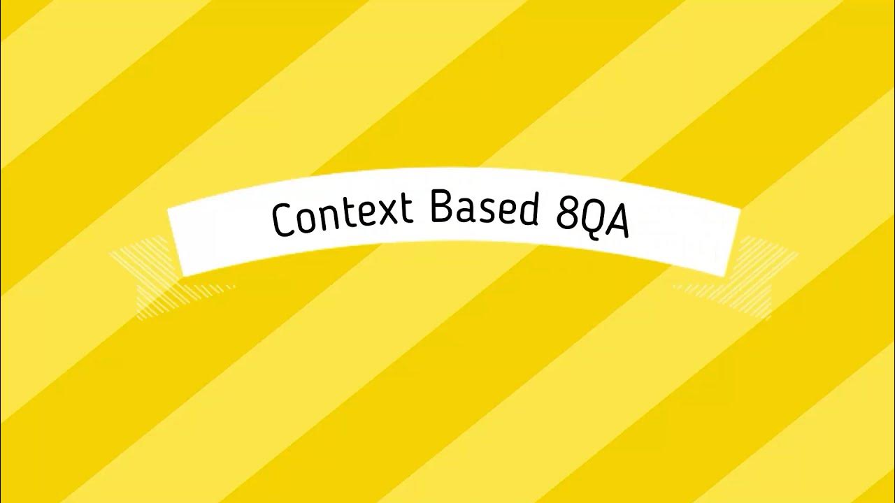 8QA - Context Based Question Answering using T5 model and SQuAD Dataset - YouTube