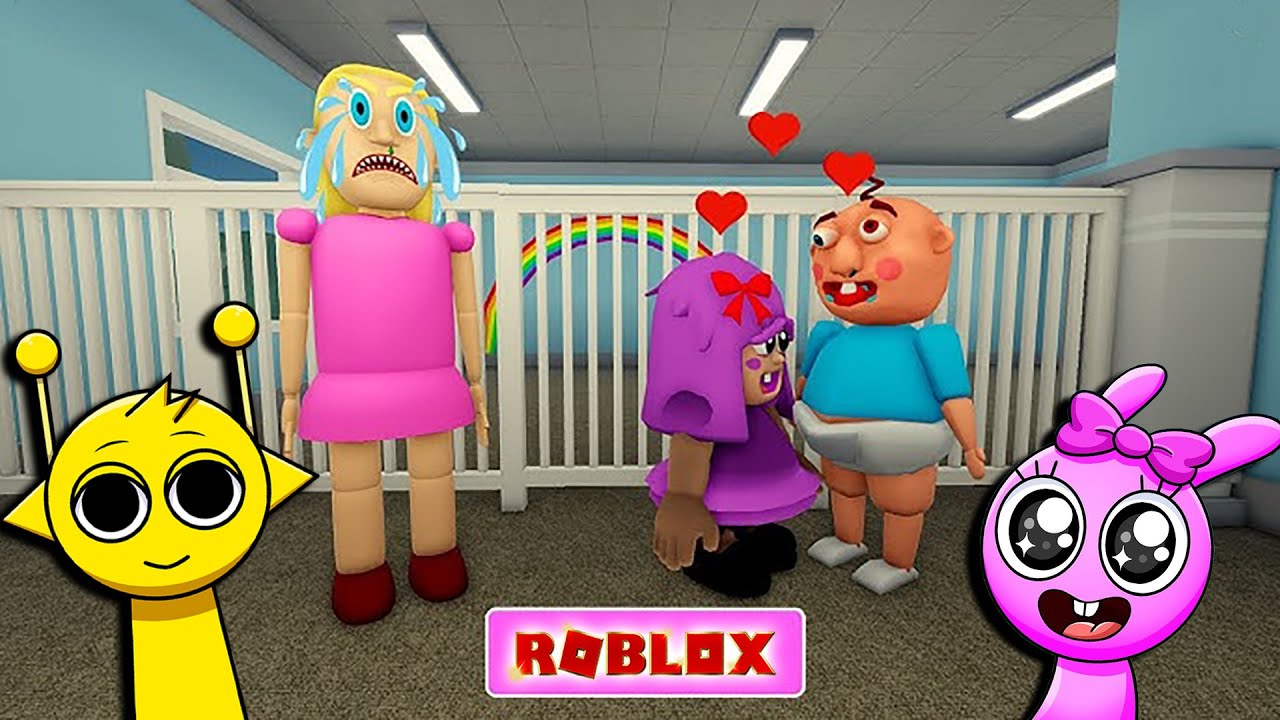 SIMON SPRUNKI vs LOVE STORY - BABY POLLY 💗 BABY BERRY #roblox #obby # ...