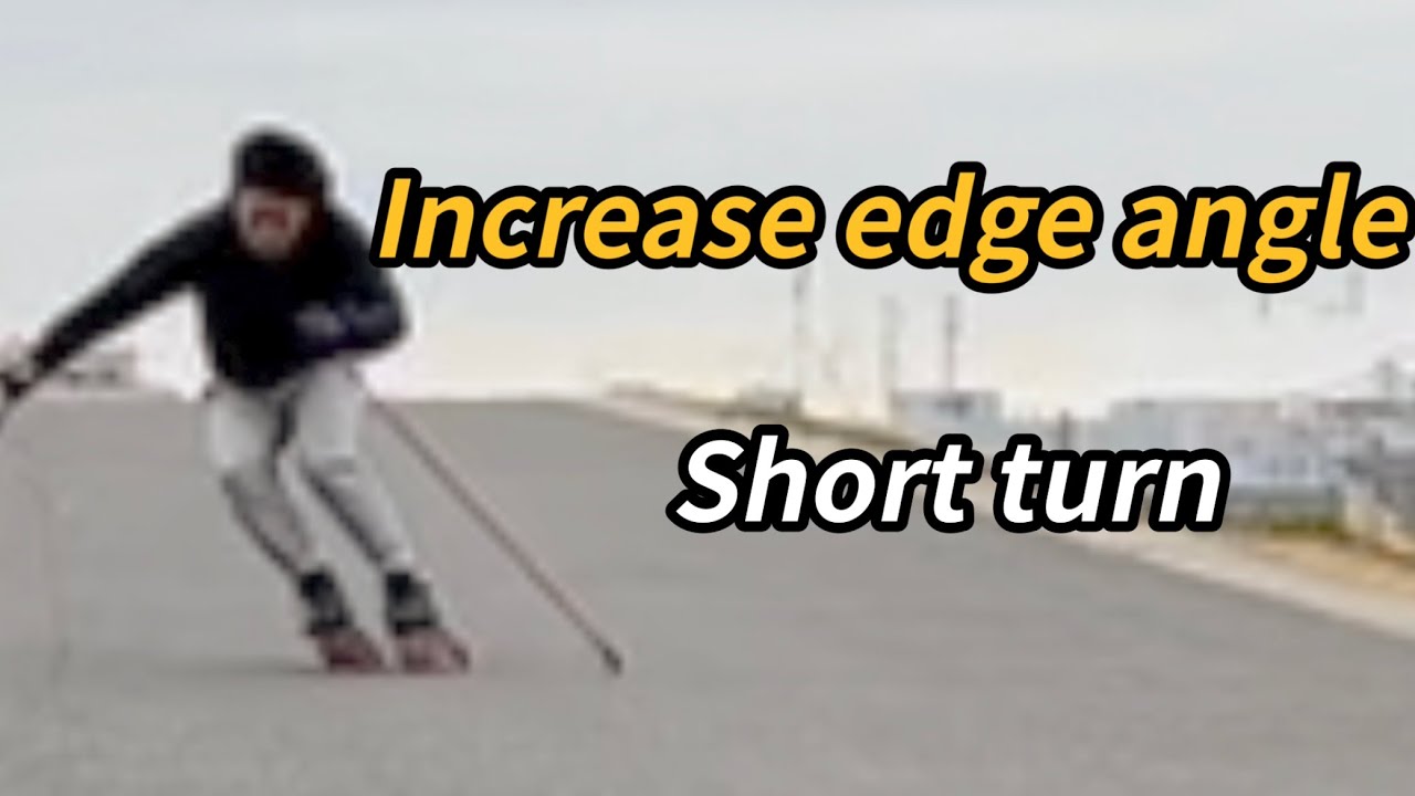 Skate to ski 218 / Increase edge angle / Short turn / ターン後半にエッジ角を強める ...