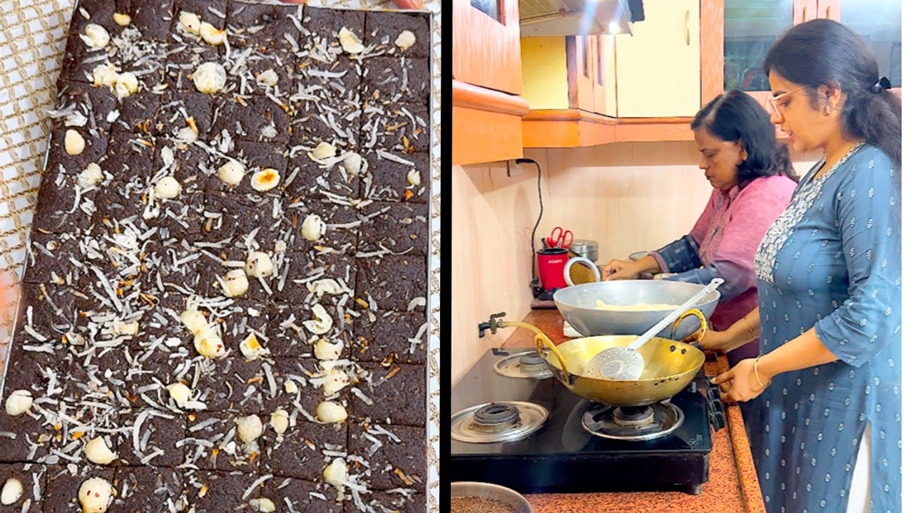 माँ और मैंने milkar banai meri नानी ki perfect recipe, alsi ki gatri ...