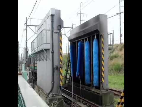 Latest train washing - YouTube