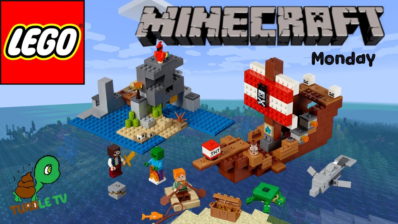 Lego Minecraft set 21152 The Pirate Ship Adventure - YouTube