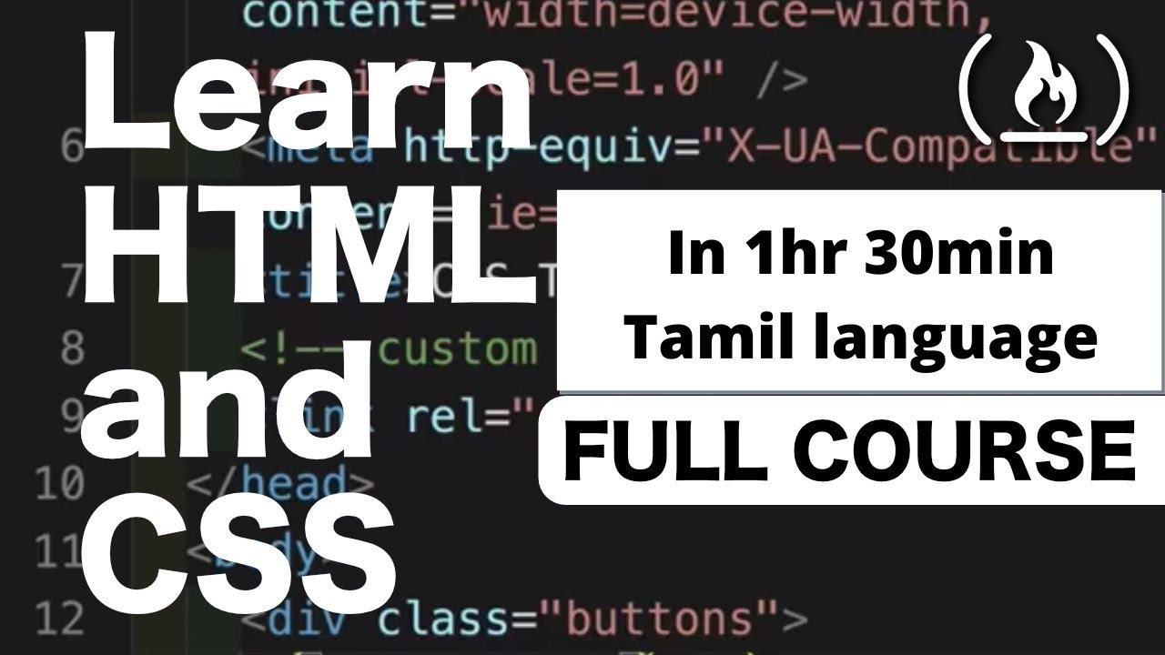 Learn Html5 And Css3 From Scratch To Expert Tamil Web Development Course Youtube 2486