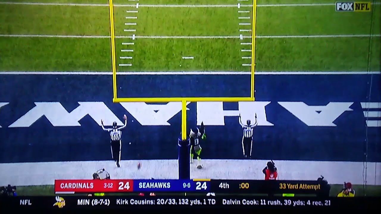 Seahawks winning field goal against Cardinals - YouTube