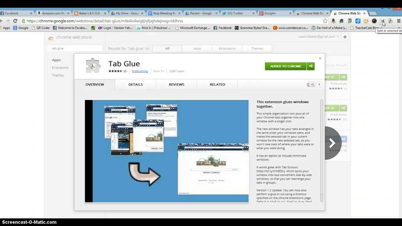 Tab Scissors & Tab Glue - YouTube