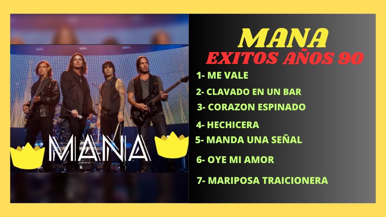 MANA EXITOS DE LOS 90 !!! - YouTube