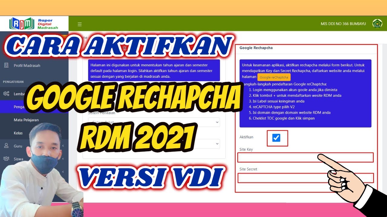 CARA AKTIFKAN Google Rechapcha RDM VERSI VDI 2021 TERBARU - YouTube