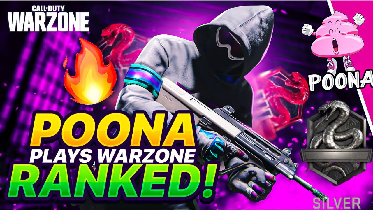 🔴 LIVE - POONA - BRONZE TO SILVER WARZONE RANKED - YouTube