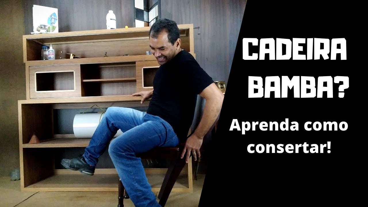 Evite cair de bobeira, aprenda consertar cadeira de madeira bamba ...