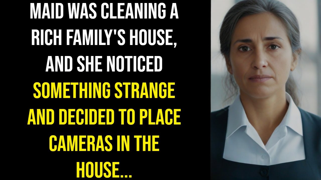 MAID WAS CLEANING A RICH FAMILY'S HOUSE, AND SHE NOTICED SOMETHING ...