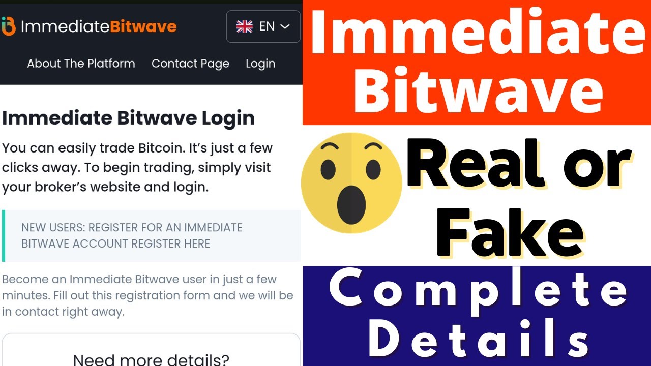 Immediate Bitwave is real or fake | Immediate Bitwave Review | Immediate Bitwave Trading ...