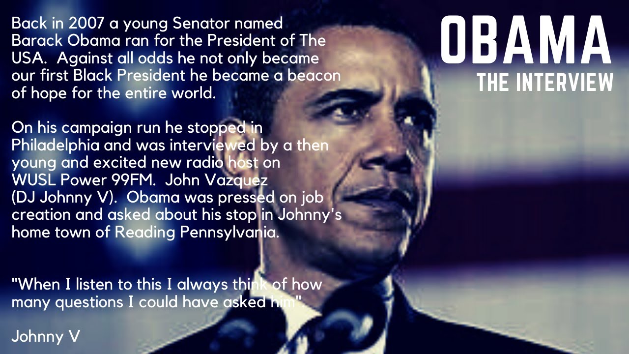 Johnny V The Obama Interview - YouTube