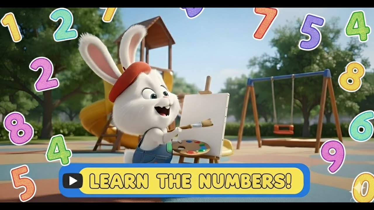 Count & Paint with Bunny! 🐰🎨 nursery-style counting video - YouTube