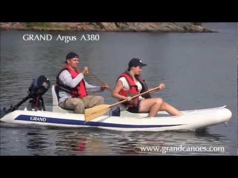 GRAND Inflatable Canoe ARGUS A380 - YouTube