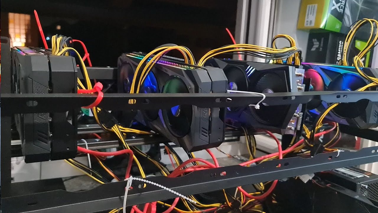 RTX 3090 asus rog strix,msi gaming x trio - MINING RIG (mhs,w,$,temp ...