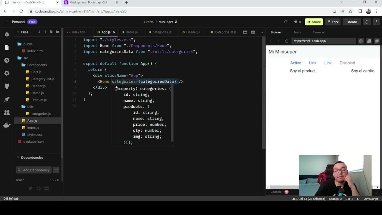 4 - Pasando datos usando Props en React 2023 - YouTube
