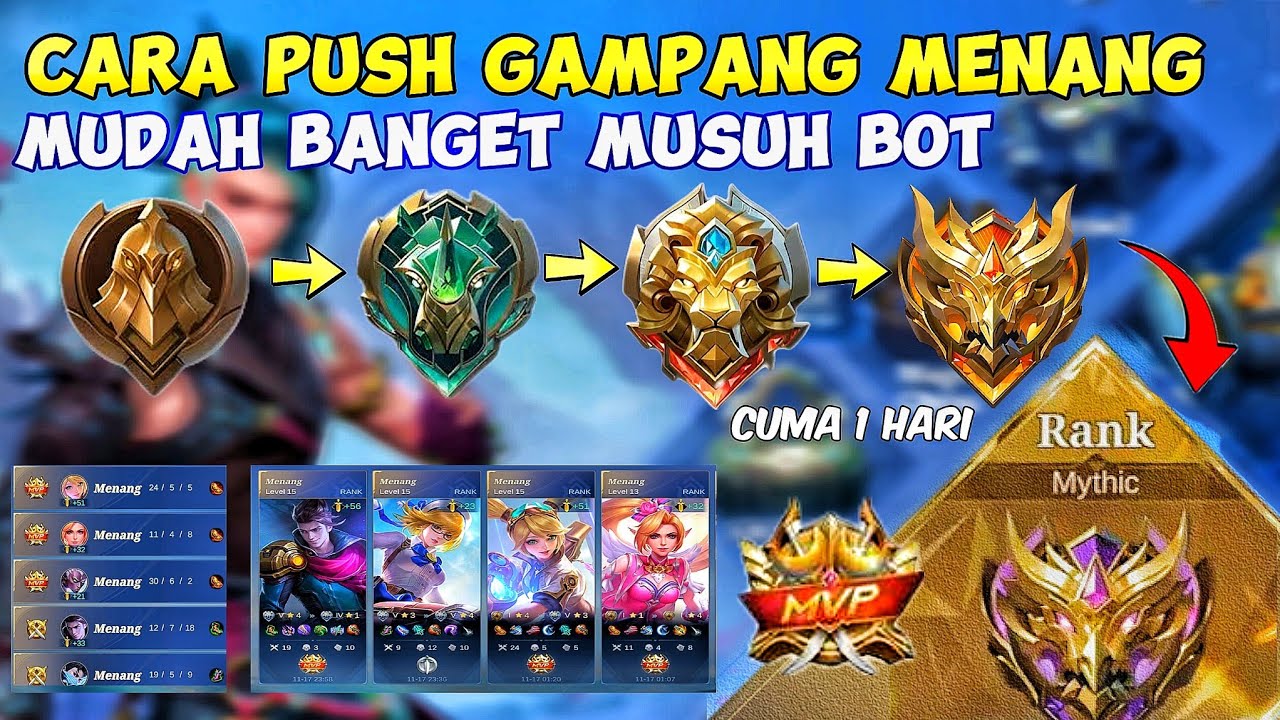 VPN PUSH RANK MUSUH NOOB!! CARA PUSH RANK DAPAT MUSUH NOOB PAKAI VPN ...