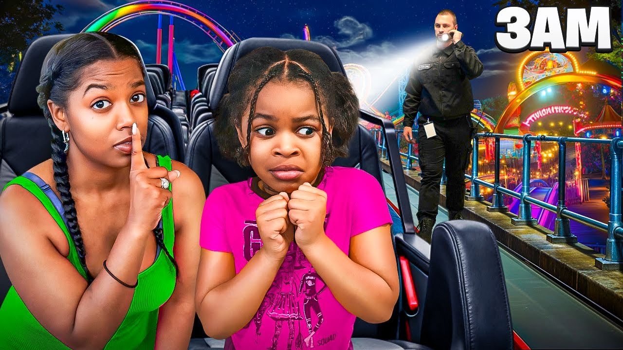 I SNUCK INTO AN AMUSEMENT PARK OVERNIGHT 😱 - YouTube