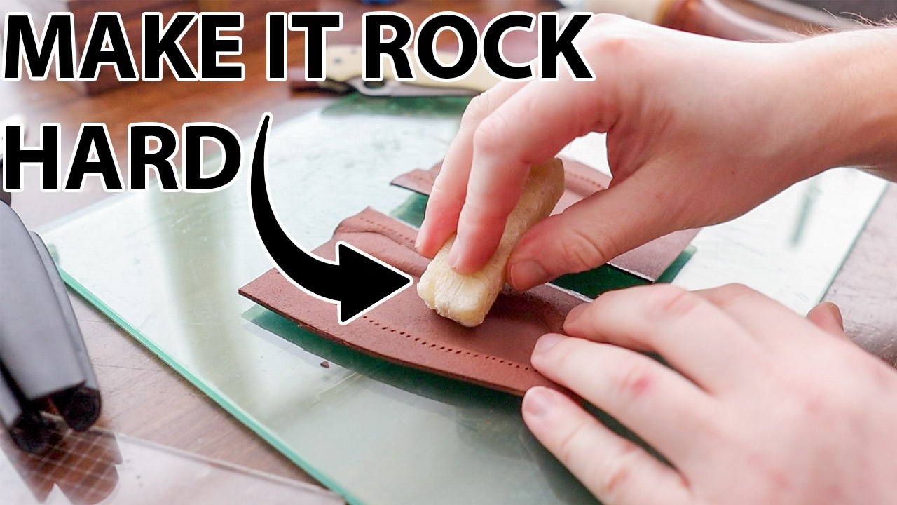 Do This To Make It Rock Hard - Wet Forming Leather Baking Hack! - YouTube