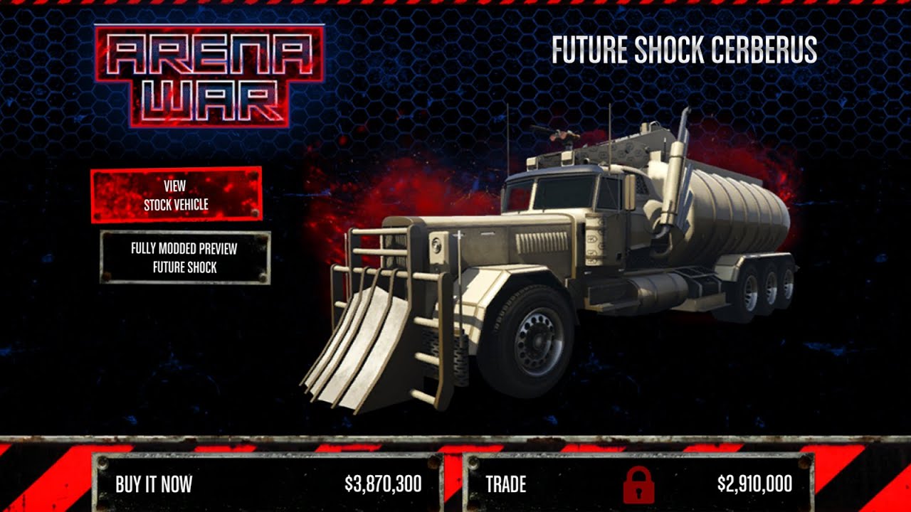GTA Online: Arena War DLC - FUTURE SHOCK CERBERUS [Full Upgrade] - YouTube
