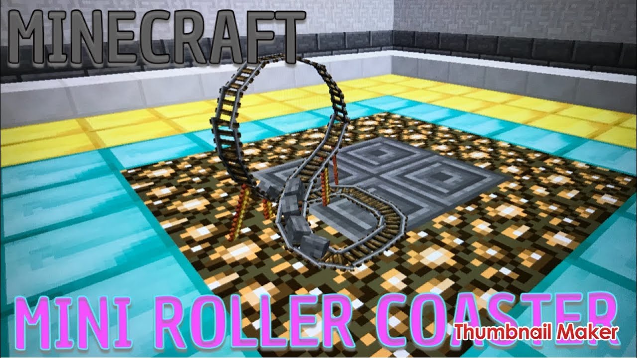 Minecraft: SMALLEST ROLLER COASTER EVER!!!! Custom Command - YouTube