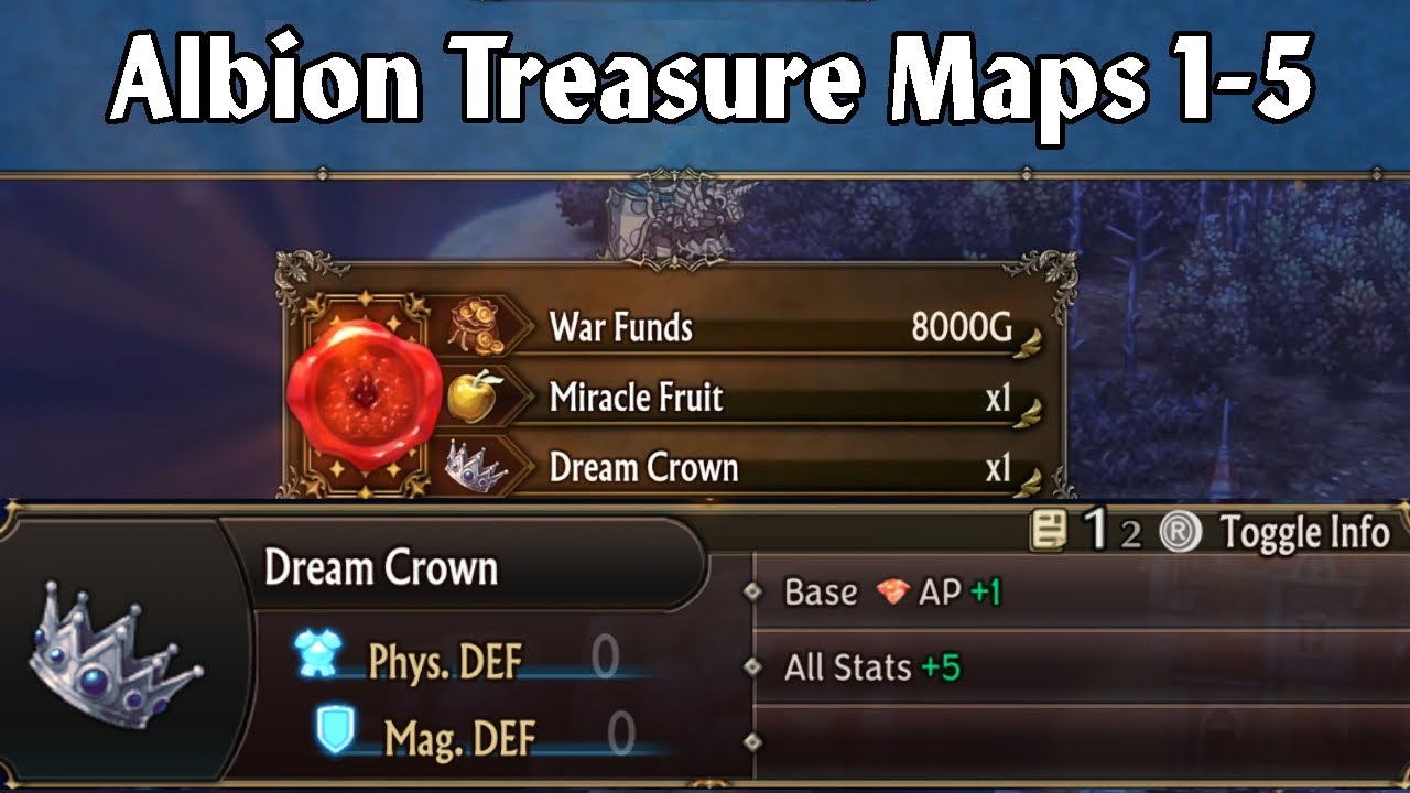 Albion Treasure Maps 1-5 | Unicorn Overlord - YouTube