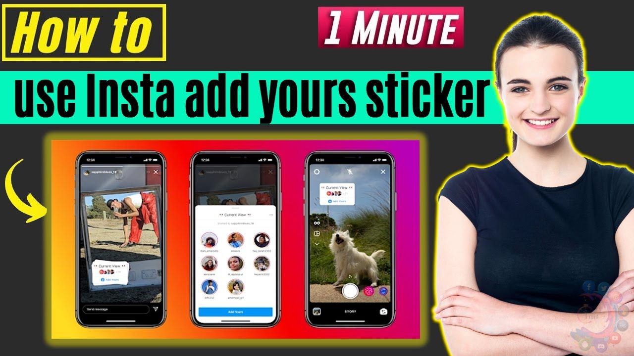 How to use instagram add your sticker - YouTube