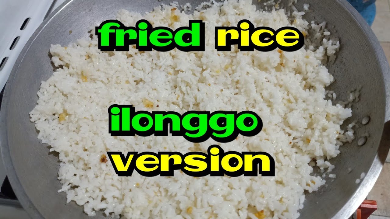 Fried rice/ilonggo version - YouTube
