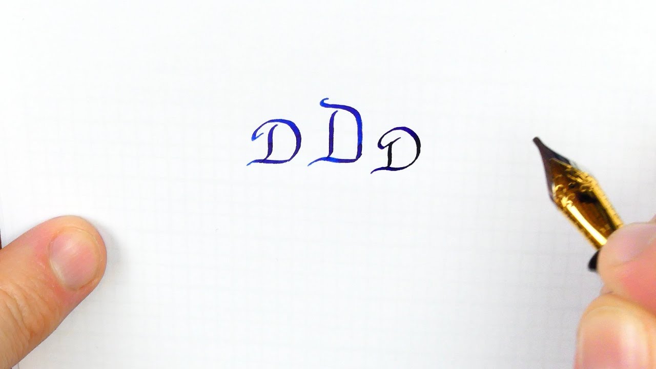 How to write the Capital “D” in six different scripts – Handwriting ...