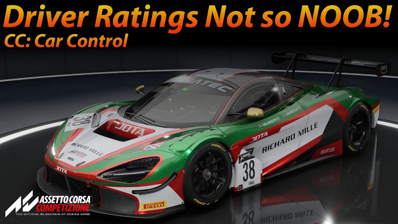 Driver Ratings | CC: Car Control | Assetto Corsa Competizione ACC - YouTube