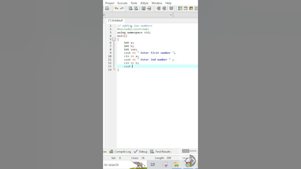 C++ Add two numbers - YouTube