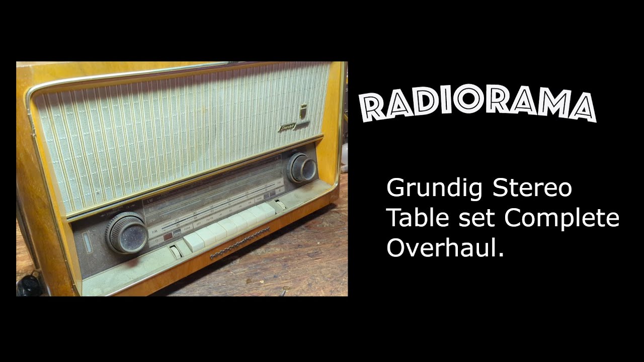 Grundig Stereo tabletop set full overhaul - YouTube