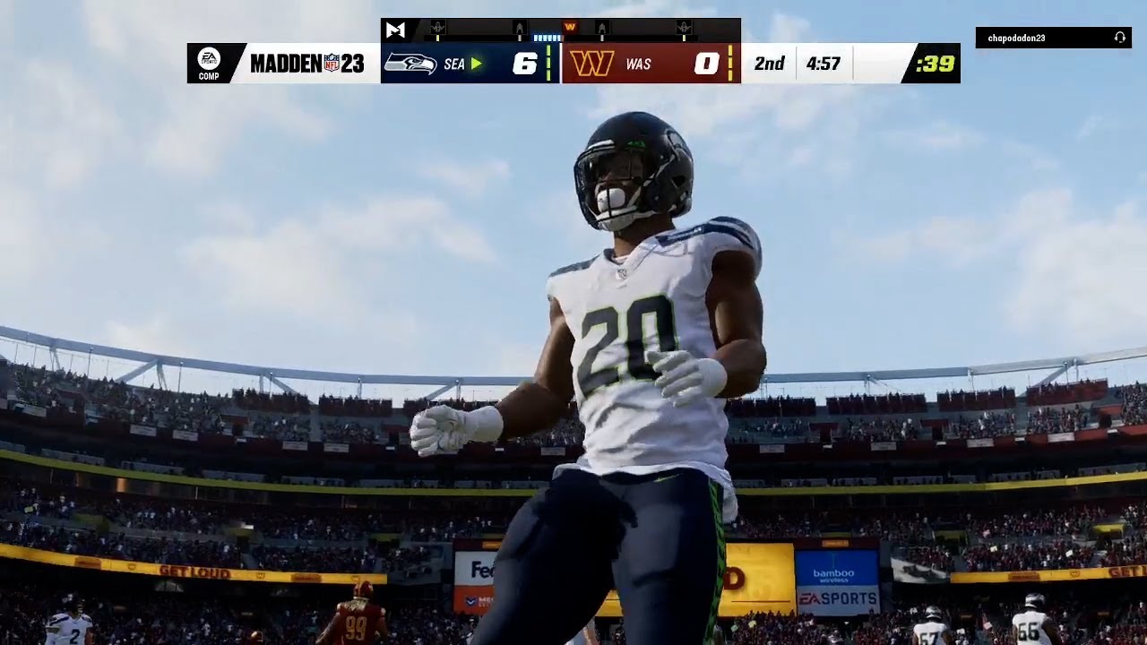 MADDEN 23 | INTERESTING ENDING! | SEAHAWKS VS COMMANDERS | PS5 - YouTube