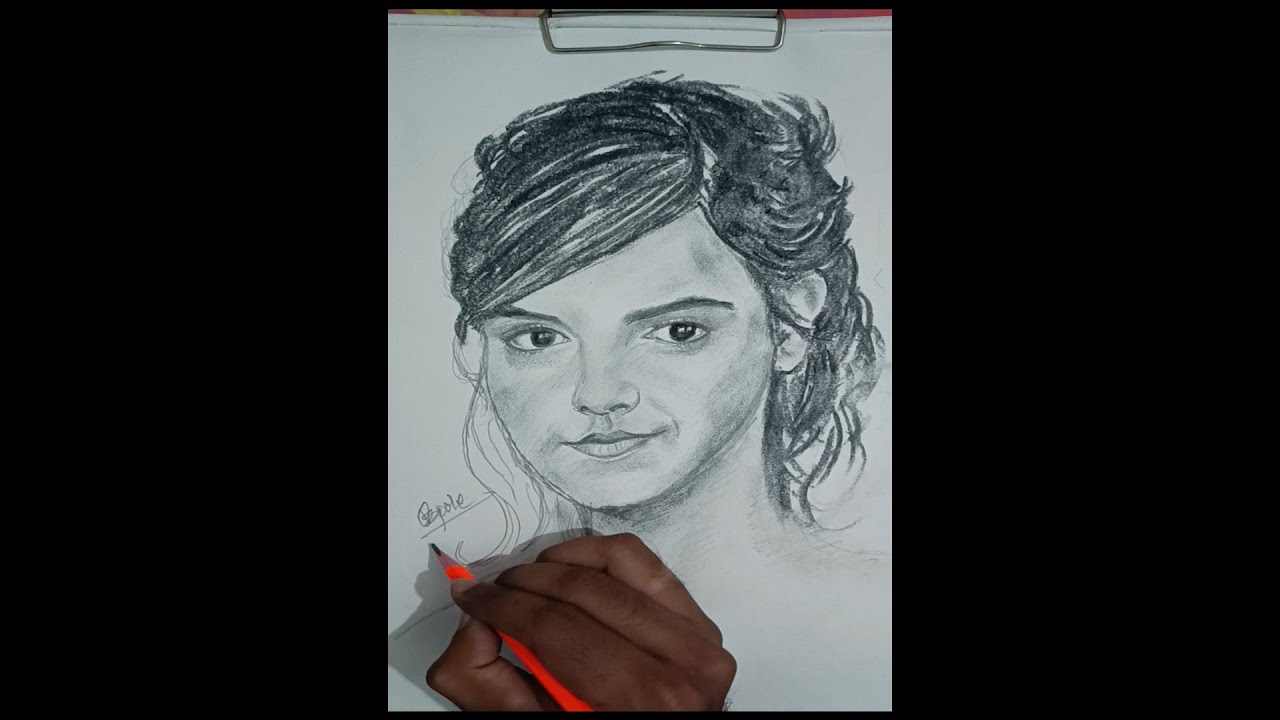 How to draw face with shading - YouTube
