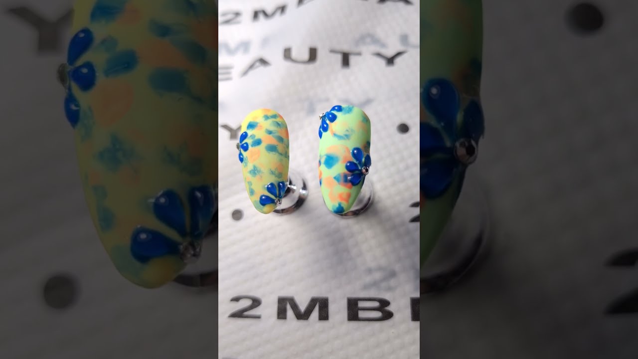 Zeleni nokti - Letnji dizajn - YouTube