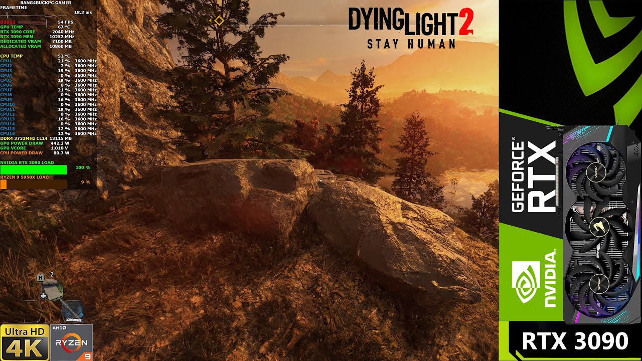 Dying Light 2 Max Settings Ray Tracing DLSS 4K | RTX 3090 | Ryzen 9 ...