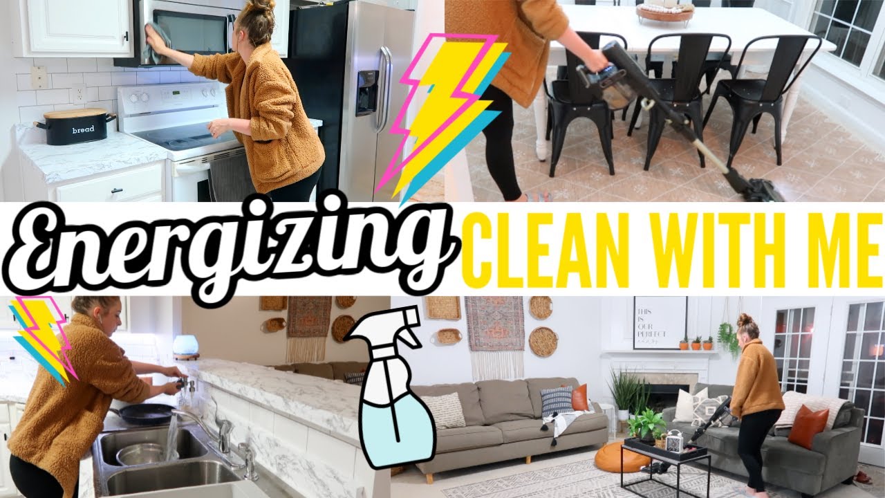 ENERGIZING CLEANING ROUTINE | SPEED CLEAN | CLEAN WITH ME - YouTube