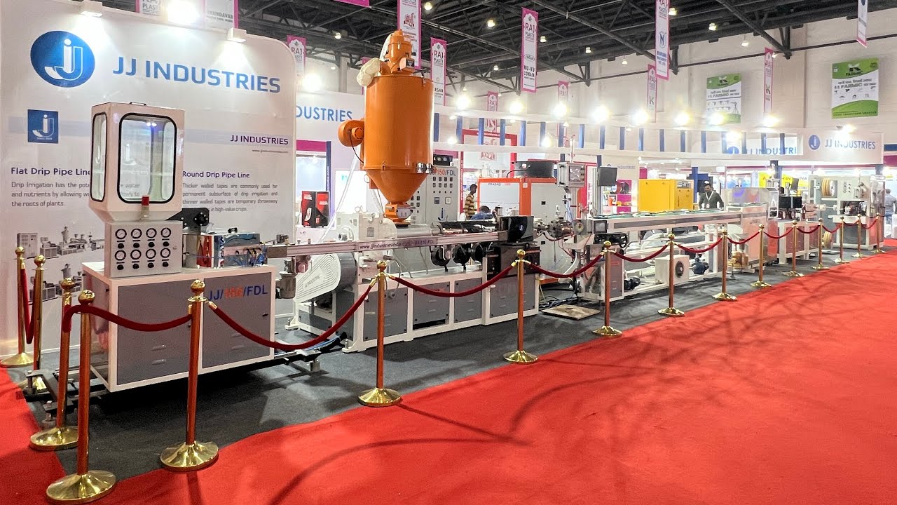 150 MTR/MIN. FLAT DRIP IRRIGATION PIPE LINE - RAJPLAST ‘23 - YouTube