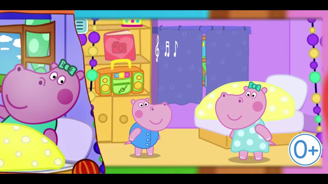 Hippo 🌼 Good morning 🌼 Educational kids games 🌼 Teaser-4 18х9 30 0 ...