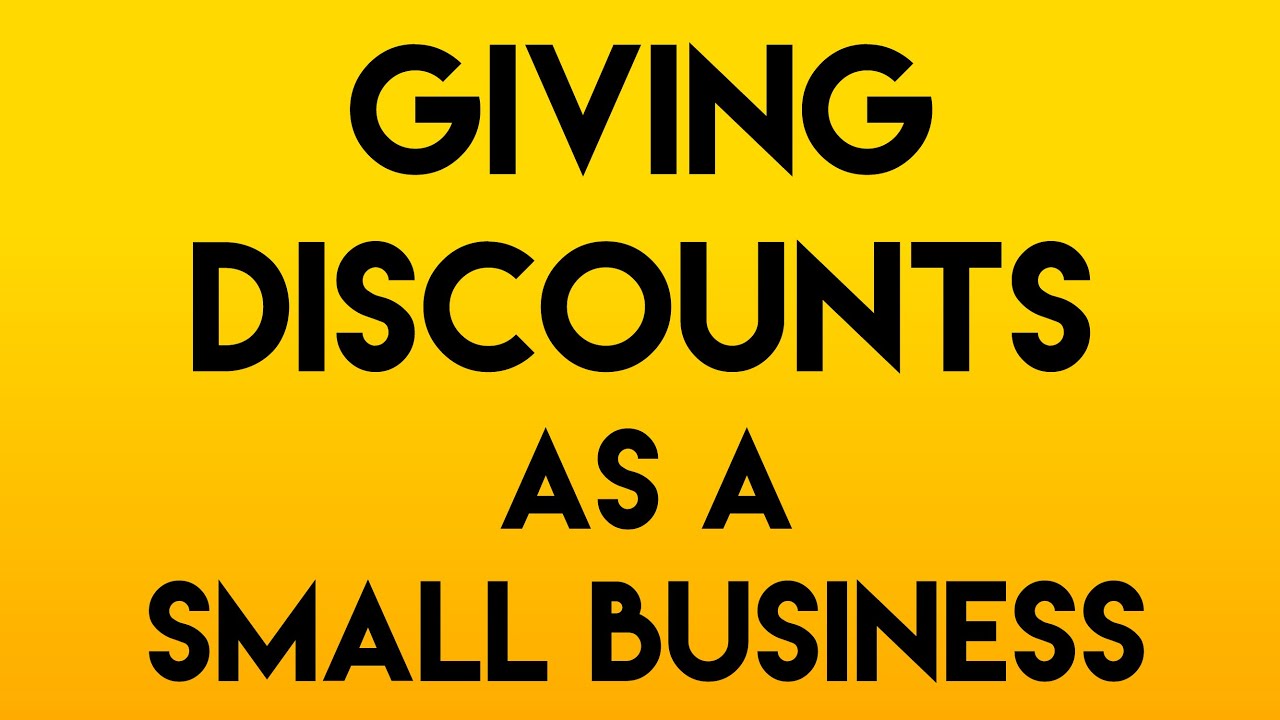 CDG BizCast Episode 16: Giving Discounts as a Small Business - YouTube